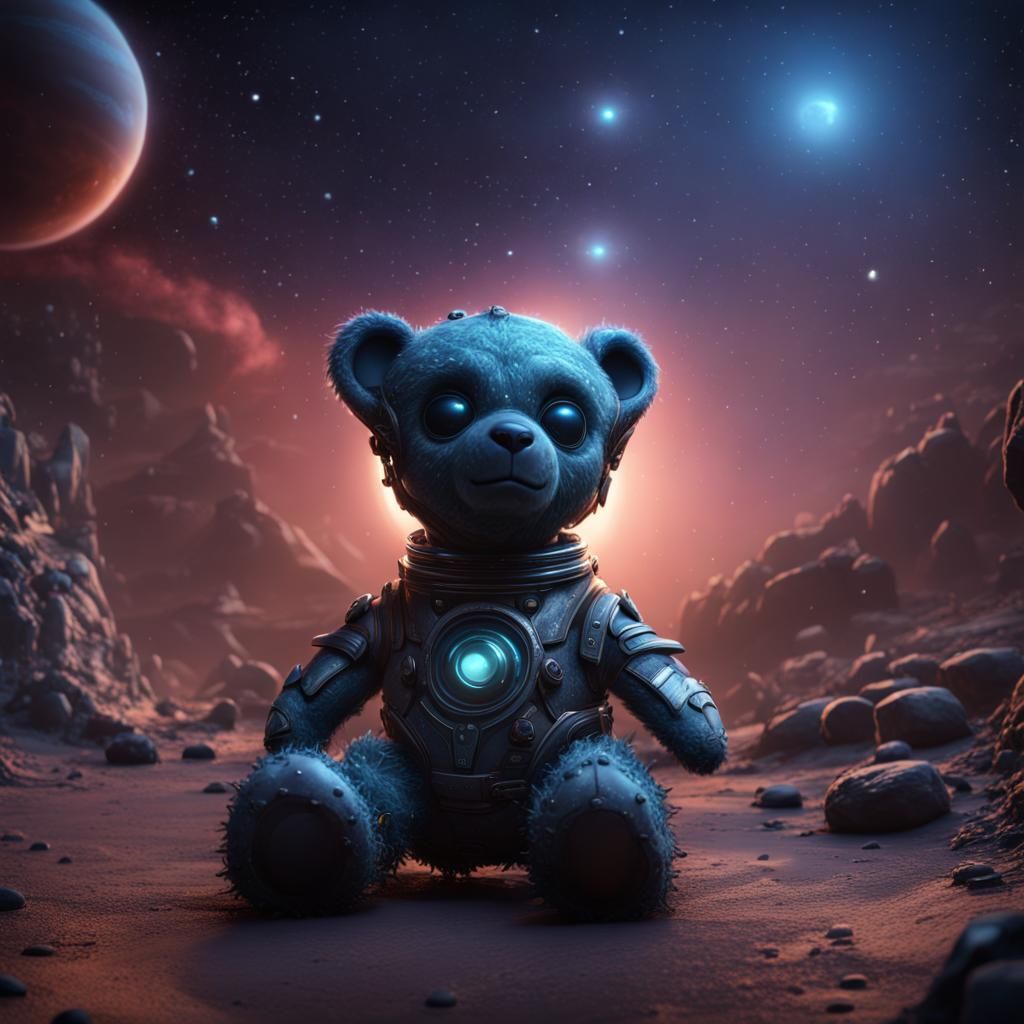 Alien Bear One - AI Generated Artwork - NightCafe Creator