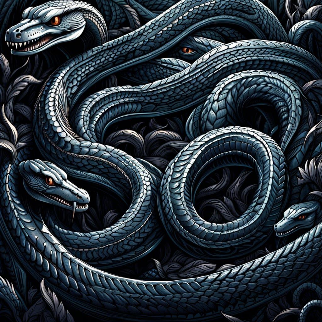 snake monster - AI Generated Artwork - NightCafe Creator