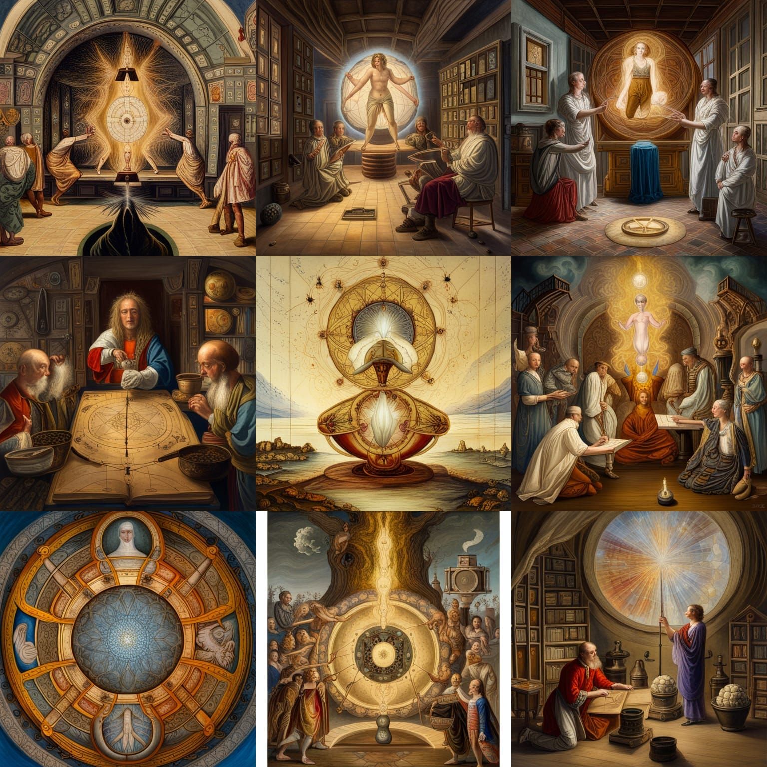 1700s esoteric sorcery diagram alchemical artwork - AI Generated Artwork - NightCafe Creator