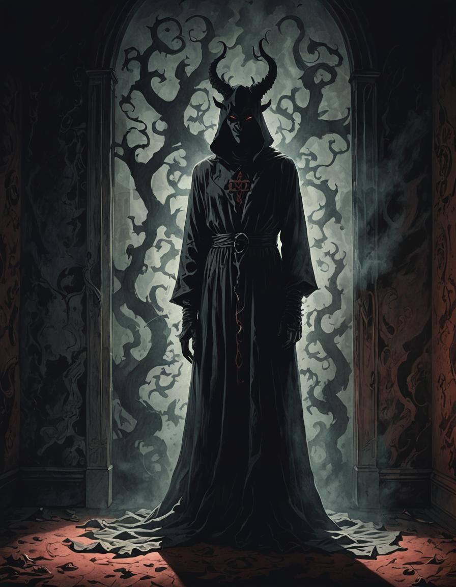 A Satanic Shadow - AI Generated Artwork - NightCafe Creator