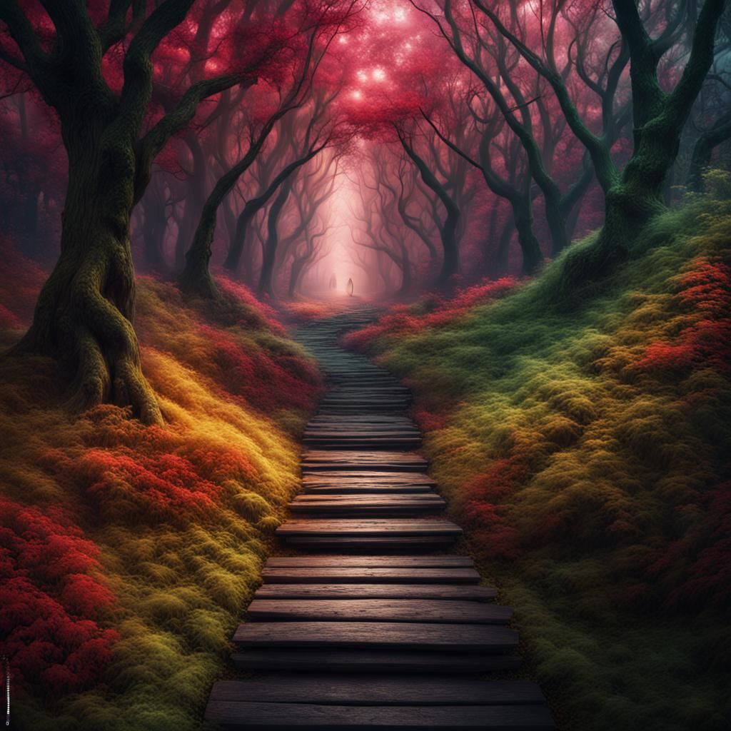 Pathway - AI Generated Artwork - NightCafe Creator