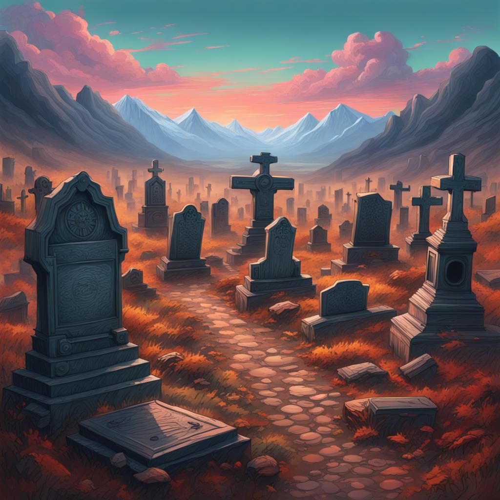 A vast and depressing graveyard as far as the eyes can see, feelings ...