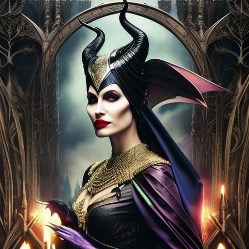 Maleficent "Dark Fairy" - AI Generated Artwork - NightCafe Creator