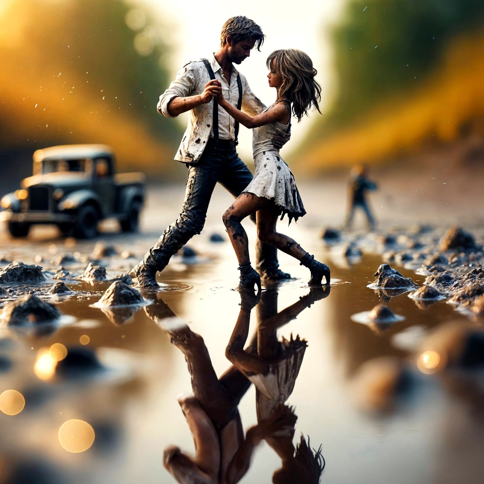 unique reflection, unique creation, cinematic, film lighting, hyperreal ...