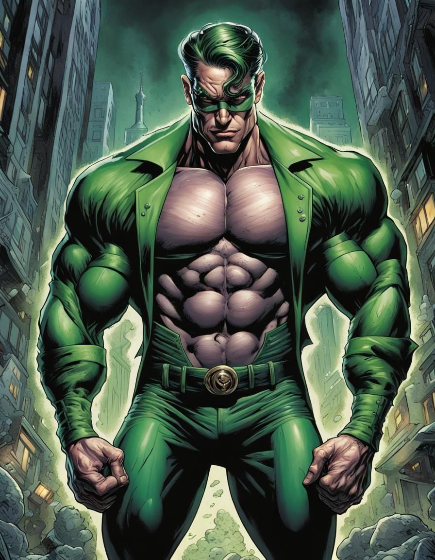 Jacked Riddler - AI Generated Artwork - NightCafe Creator