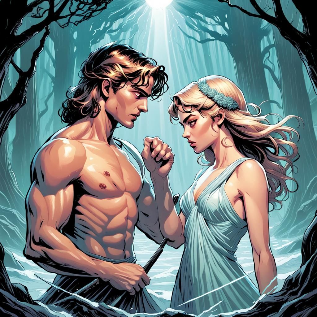 Orphée et Eurydice - AI Generated Artwork - NightCafe Creator