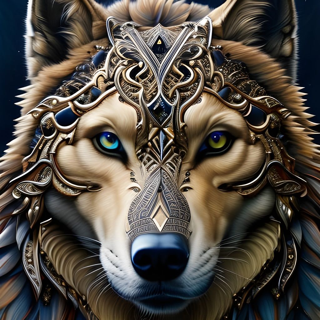 Mystic wolves - AI Generated Artwork - NightCafe Creator