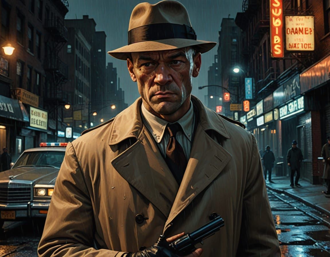 Detective Popeye Doyle in Gritty New York City, Ne... - AI Art