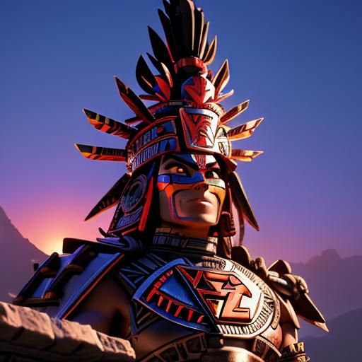 An (Aztec Warrior Superhero:1.3) - AI Generated Artwork - NightCafe Creator