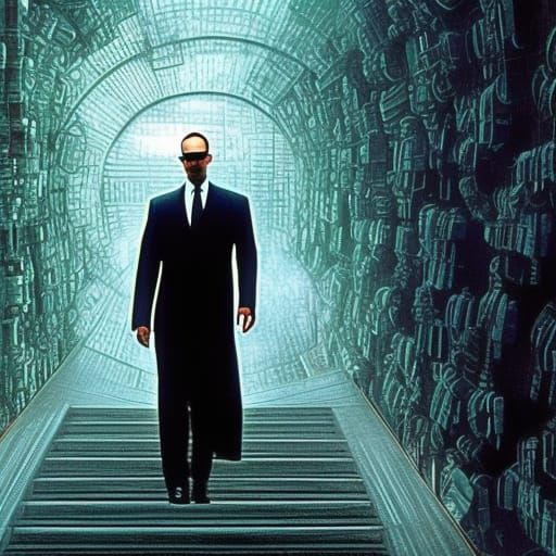 Agent Smith in The Matrix - AI Generated Artwork - NightCafe Creator