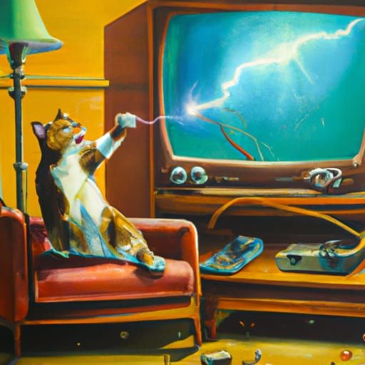 my cat has electricity coming out of its paws and going through the ...