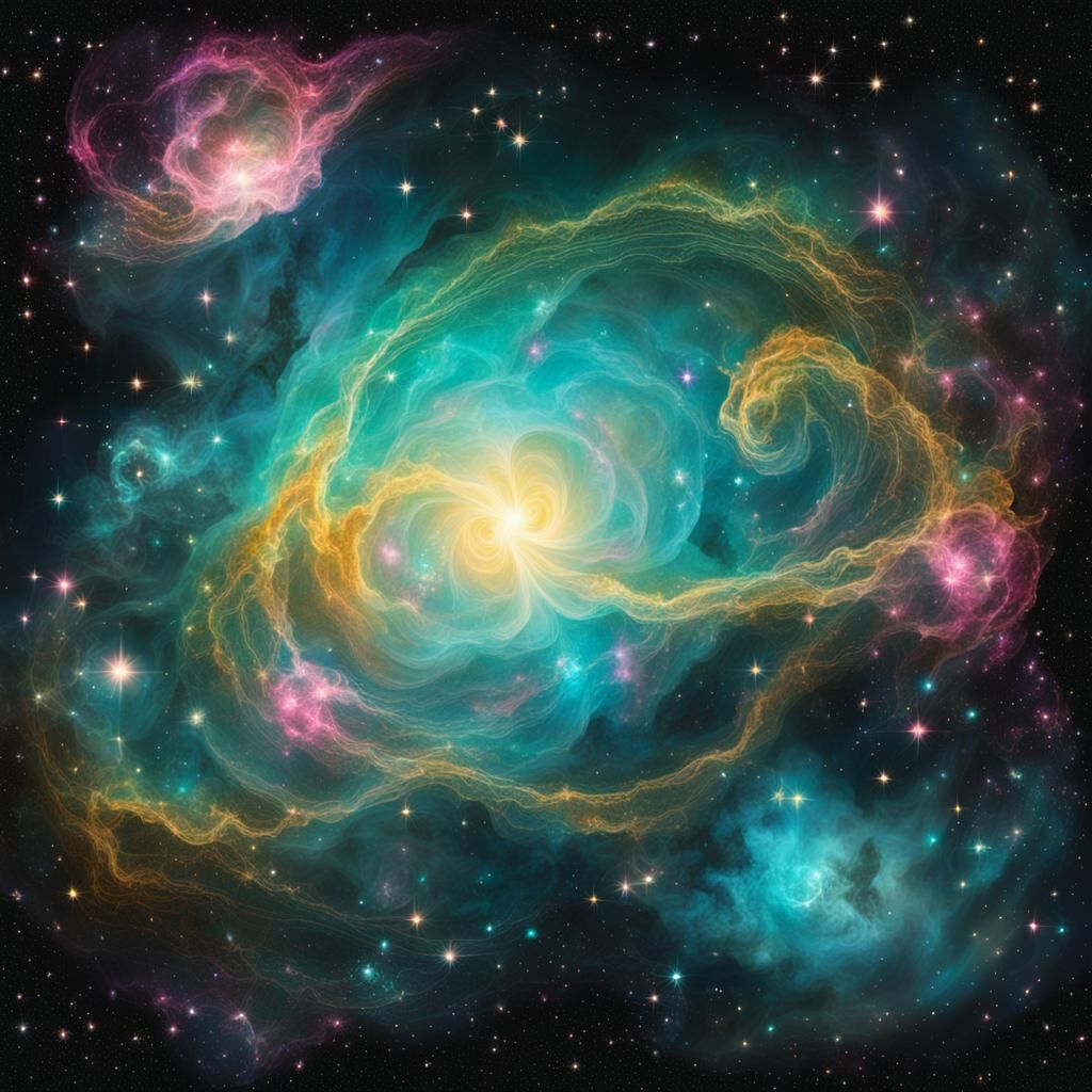 Colorful nebula - AI Generated Artwork - NightCafe Creator