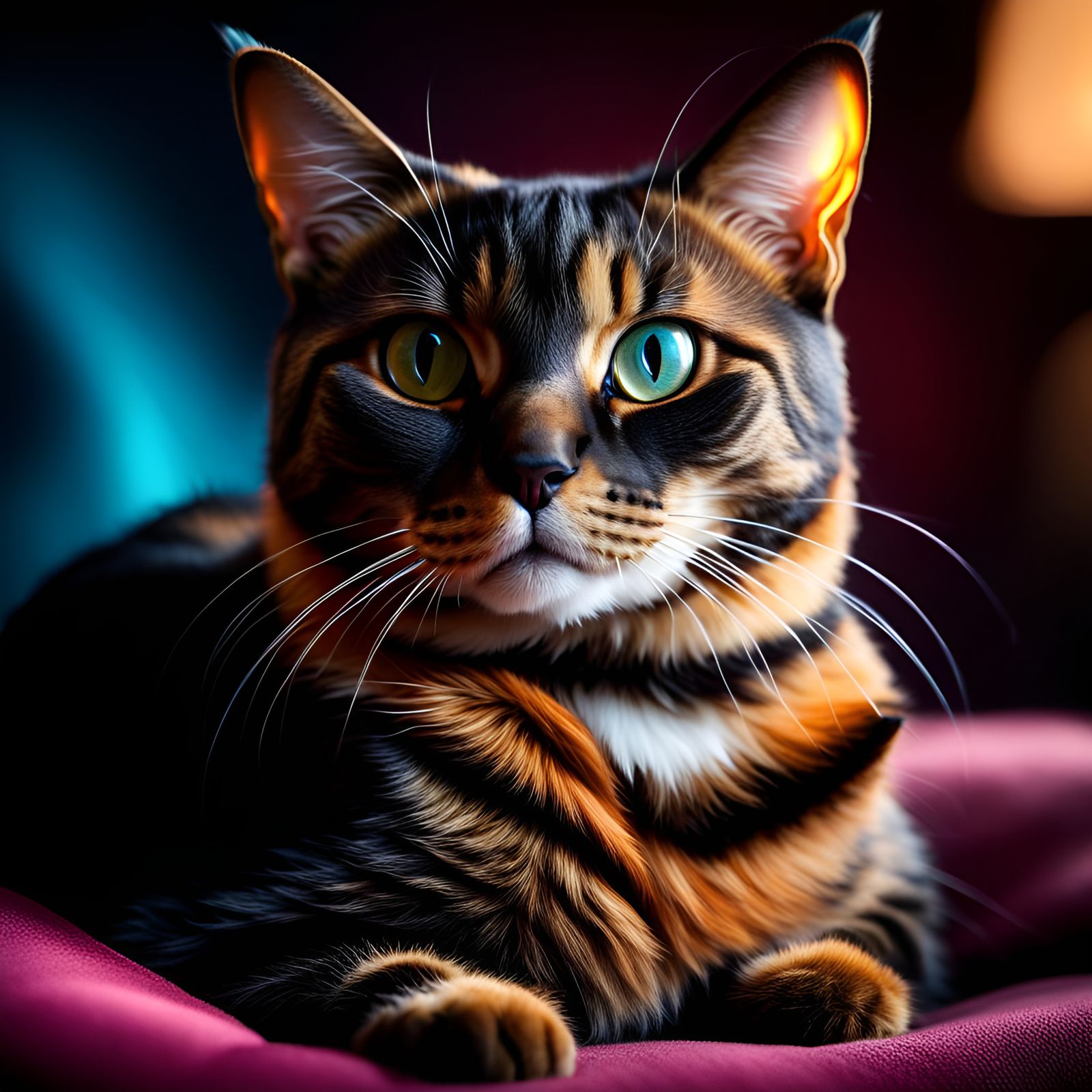 Tortie cat - AI Generated Artwork - NightCafe Creator