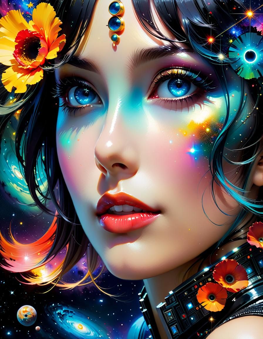 New Years Girl - AI Generated Artwork - NightCafe Creator
