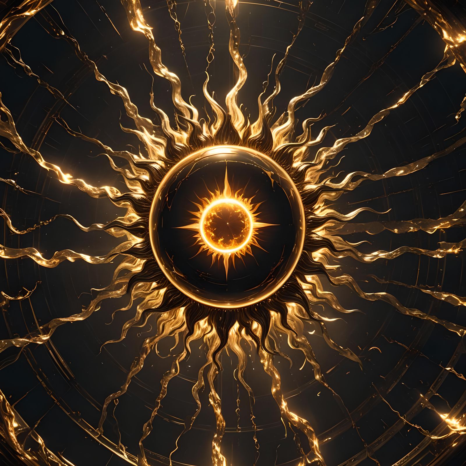 Sol-id Gold - AI Generated Artwork - NightCafe Creator