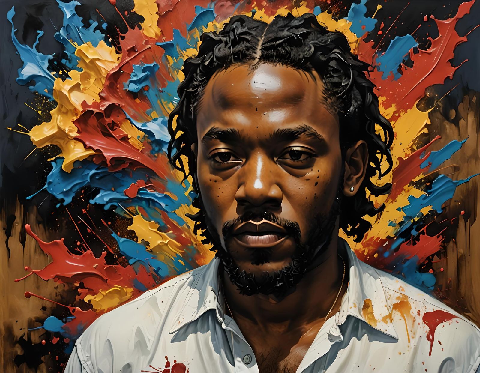 Kendrick Lamar thinking about his next diss track - AI Generated ...