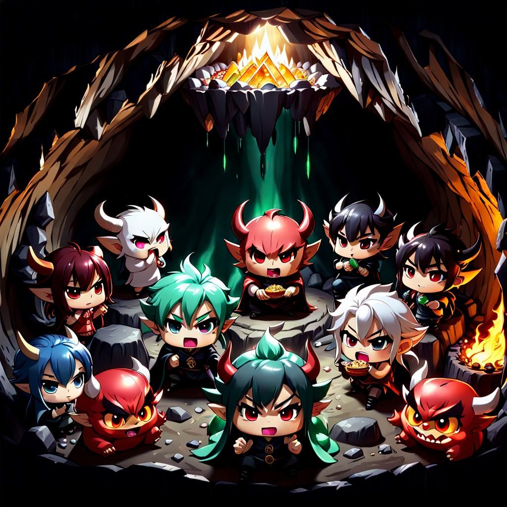 Showing uninvited to a demon conference - AI Generated Artwork ...