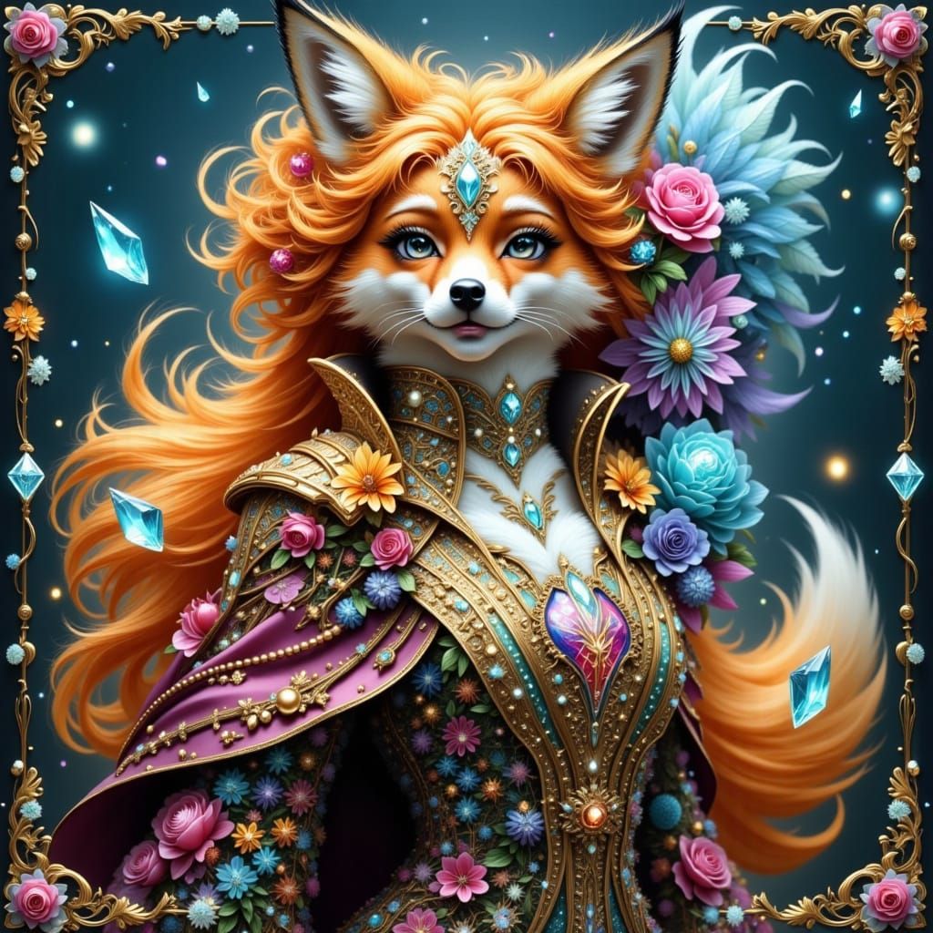 Frosty Fox - Fantastical Frosty Fox in a Sparkling Winter Wo...