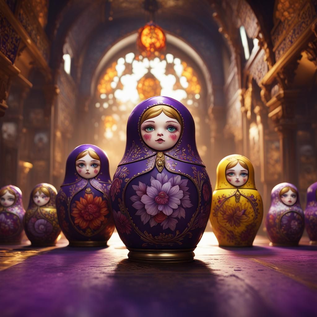 Matryoshka Dolls - AI Generated Artwork - NightCafe Creator