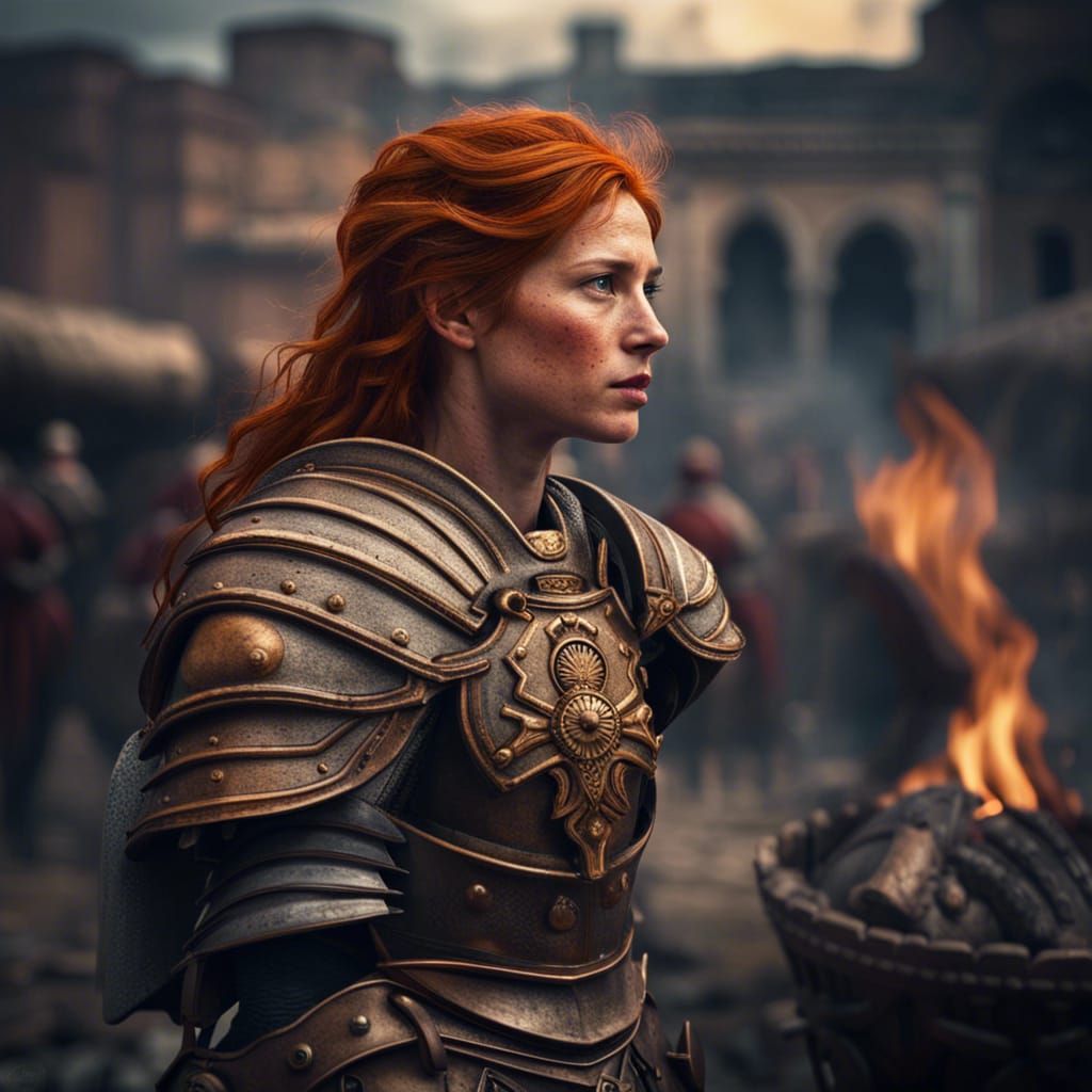 Female Rome Legion Commander - AI Generated Artwork - NightCafe Creator