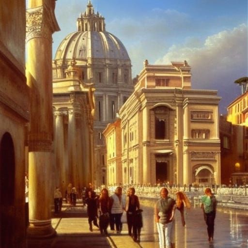 Rome - AI Generated Artwork - NightCafe Creator