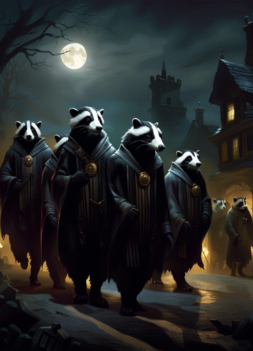 Brotherhood of the Badgers - AI Generated Artwork - NightCafe Creator