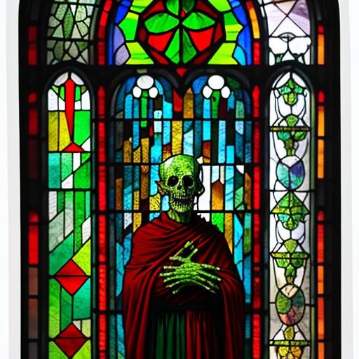 4 More Stained Glass Zombies - AI Generated Artwork - NightCafe Creator
