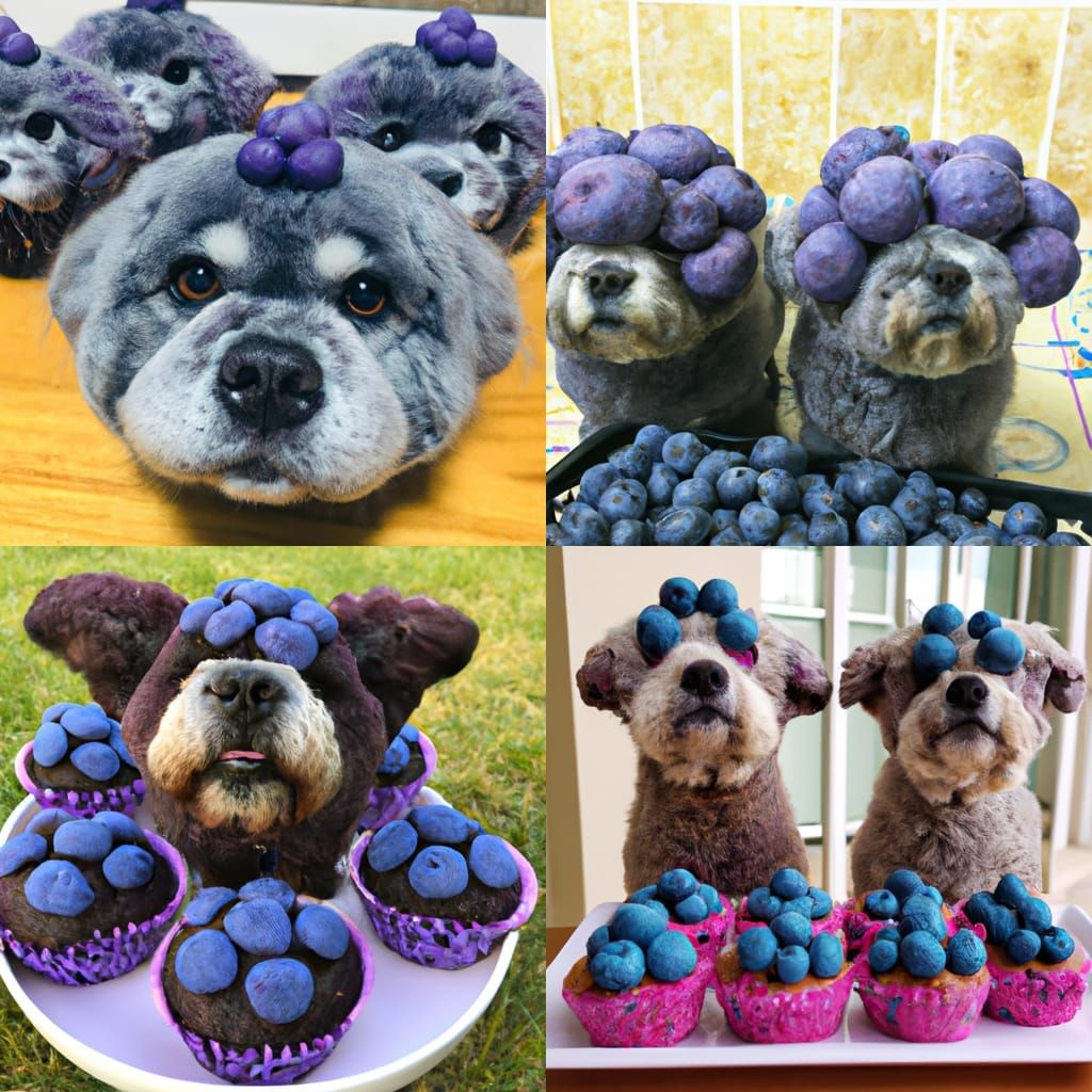 Dogs that look like blueberry muffins - AI Generated Artwork ...