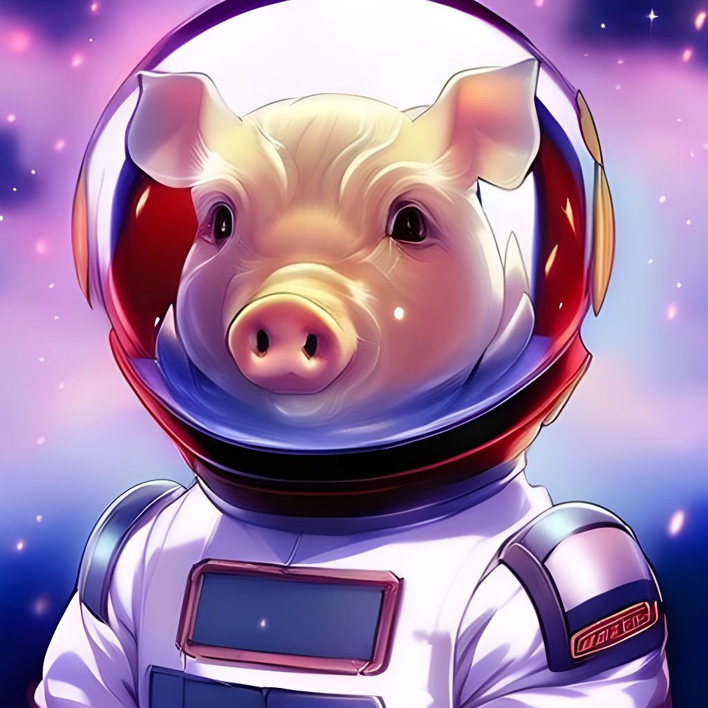 Pig Astronaut from Terra Pig - AI Generated Artwork - NightCafe Creator