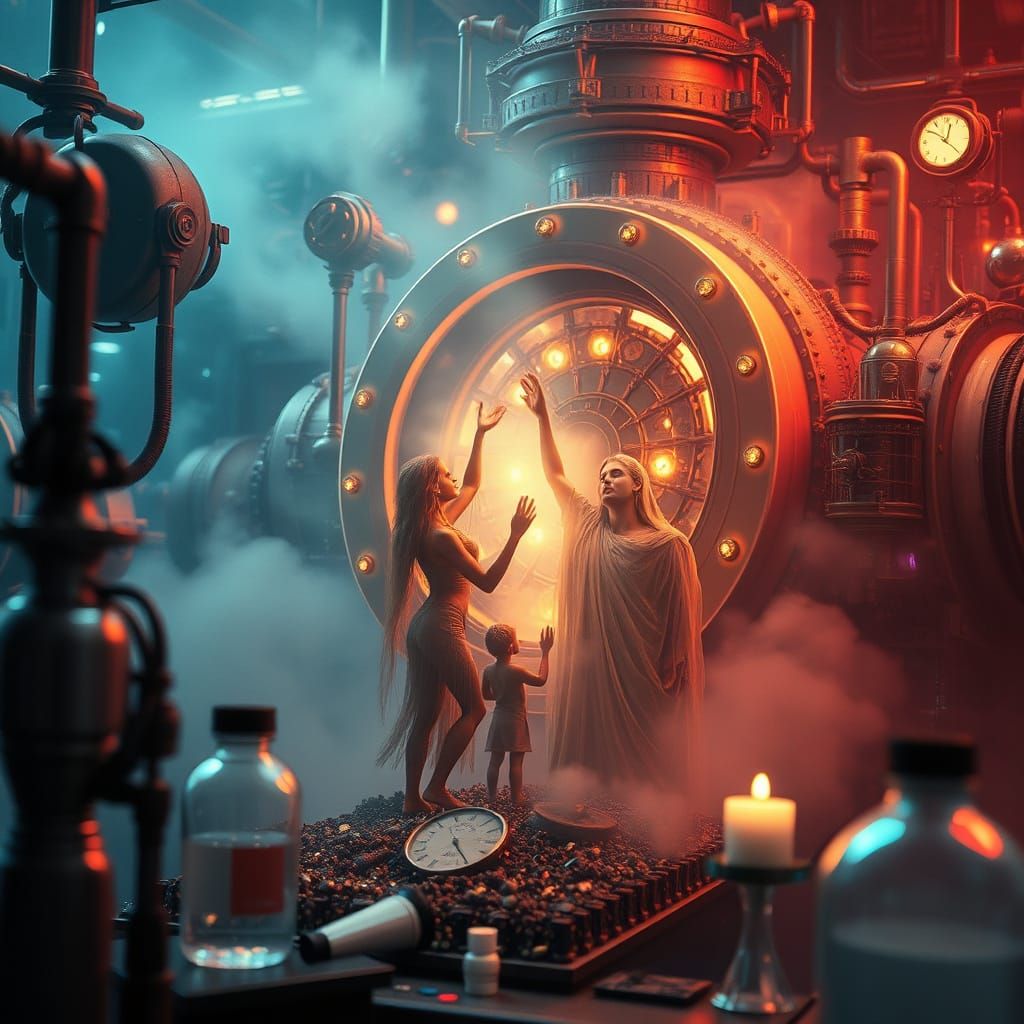 divine creation - Divine Creation in Steampunk Splendor
