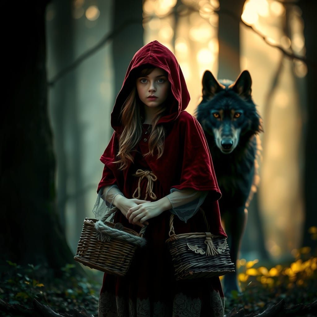 gothic-style Red Riding Hood - gothic-style Red Riding Hood...
