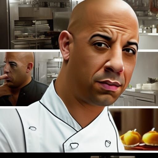 Vin Diesel as a Chef - AI Generated Artwork - NightCafe Creator