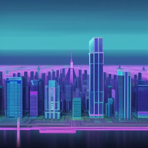 vaporwave city - AI Generated Artwork - NightCafe Creator