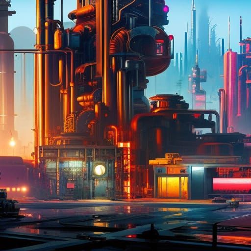 Insanely detailed hyperrealistic fantasical whimsical sci-fi painting ...