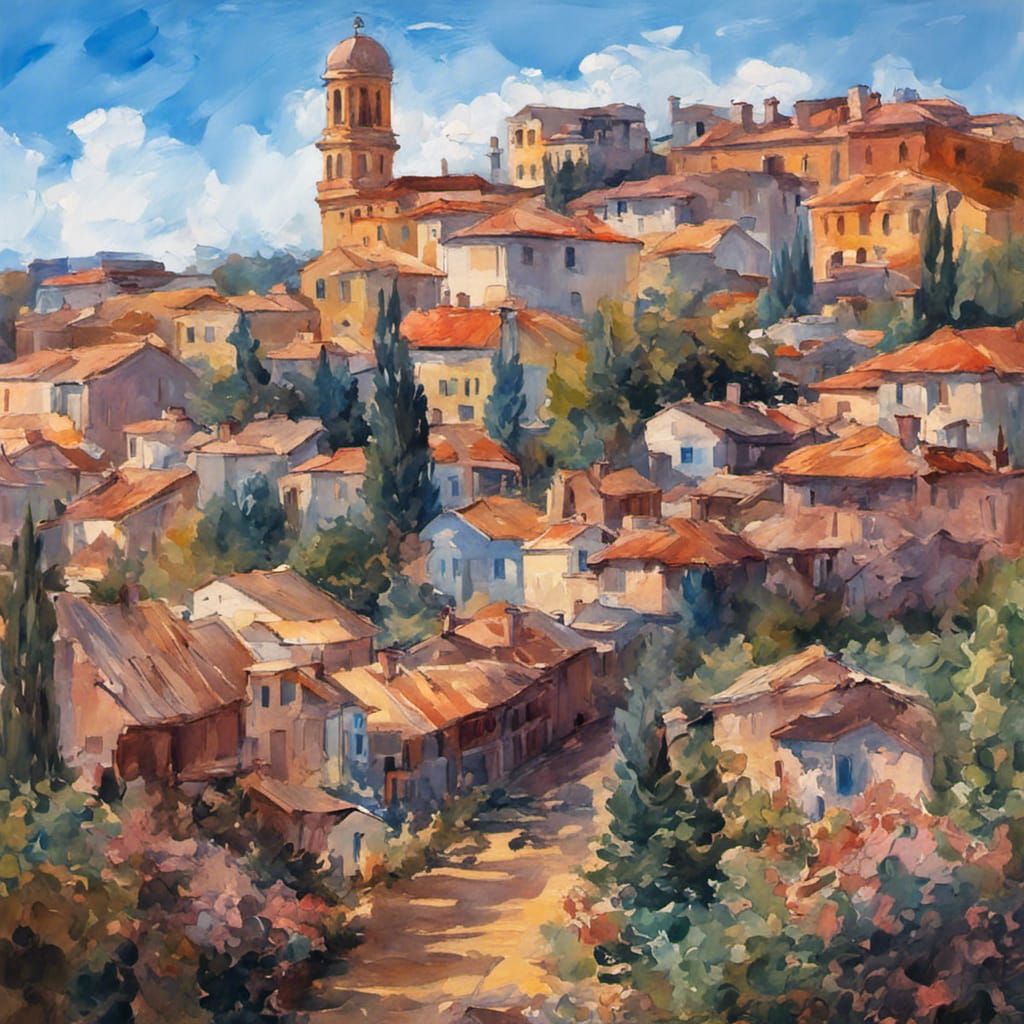 in Gouache Style, Watercolor, Museum Epic Impressionist Maximalist ...