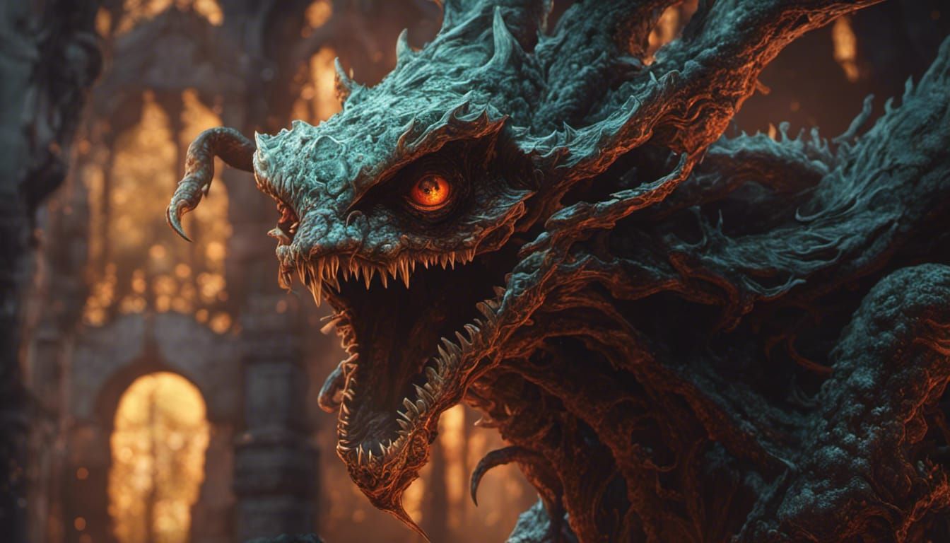 Eldritch Demon - AI Generated Artwork - NightCafe Creator