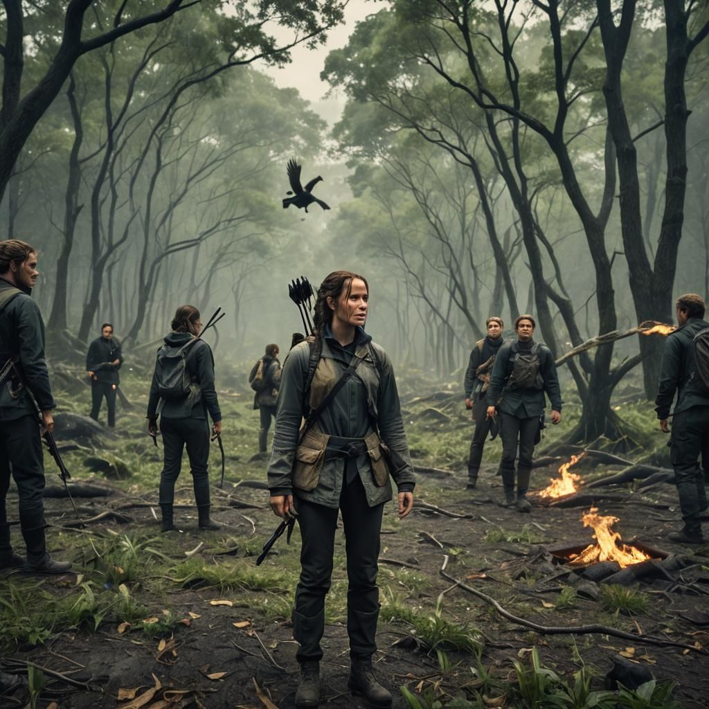 the hunger games are back!!! all the people are fighting to survive in ...