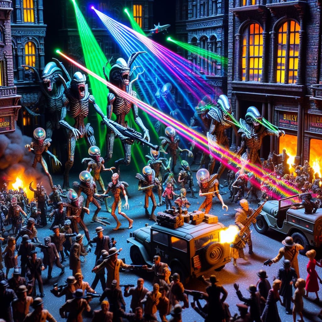 Alien Invasion - AI Generated Artwork - NightCafe Creator