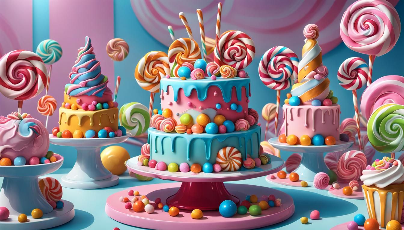 cake sculptures - AI Generated Artwork - NightCafe Creator