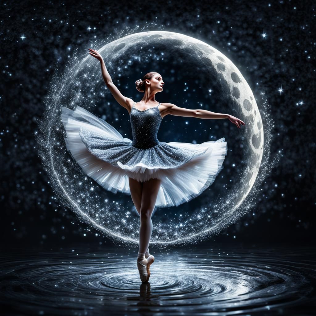 Moonlight Ballerina - AI Generated Artwork - NightCafe Creator