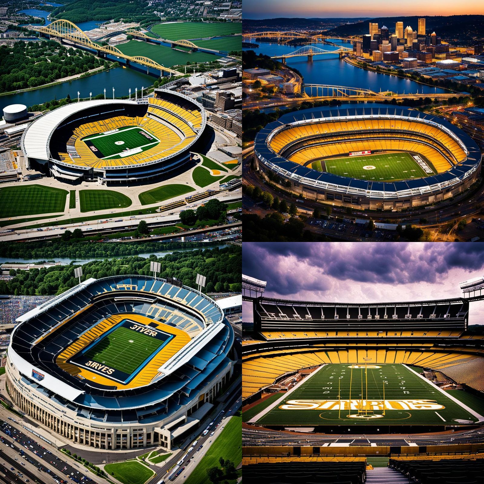 Three Rivers Stadium in Pittsburgh PA - AI Generated Artwork ...
