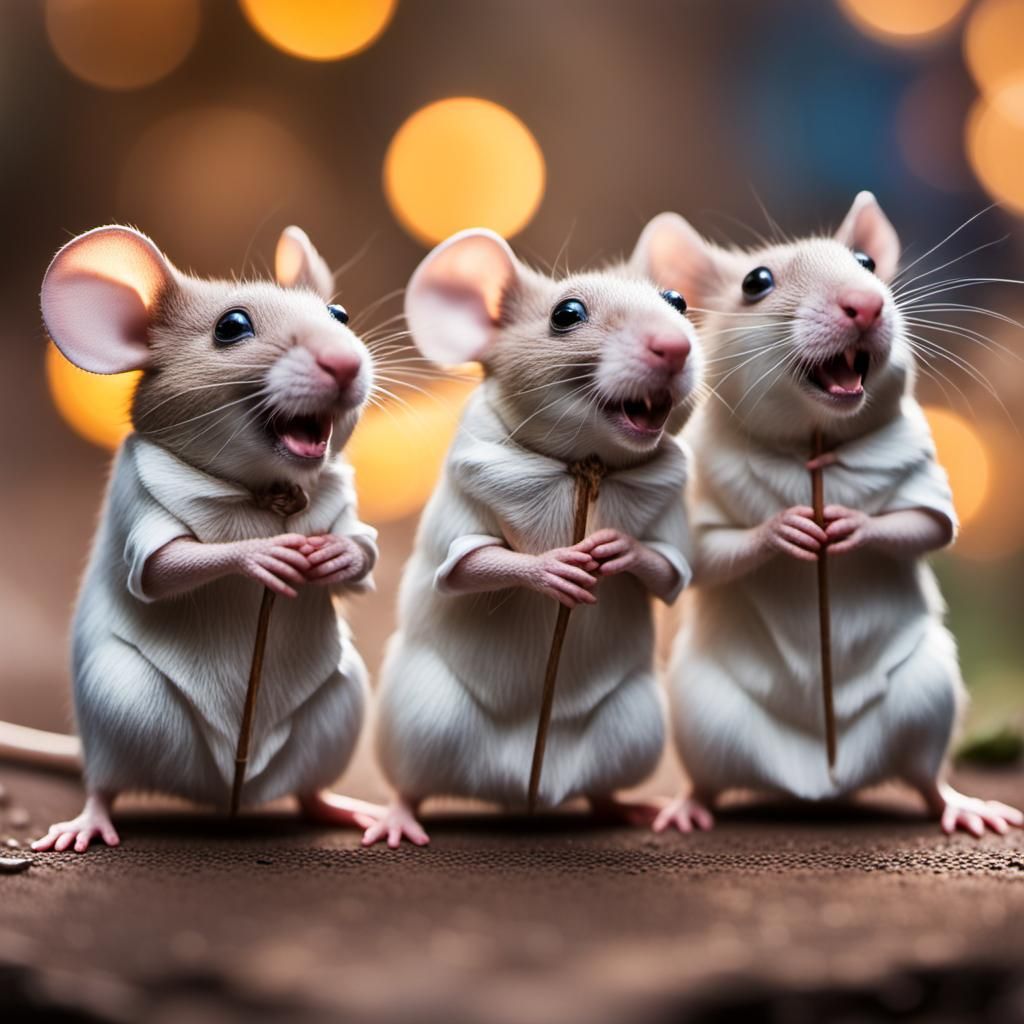 Cute Mice (series) - AI Generated Artwork - NightCafe Creator