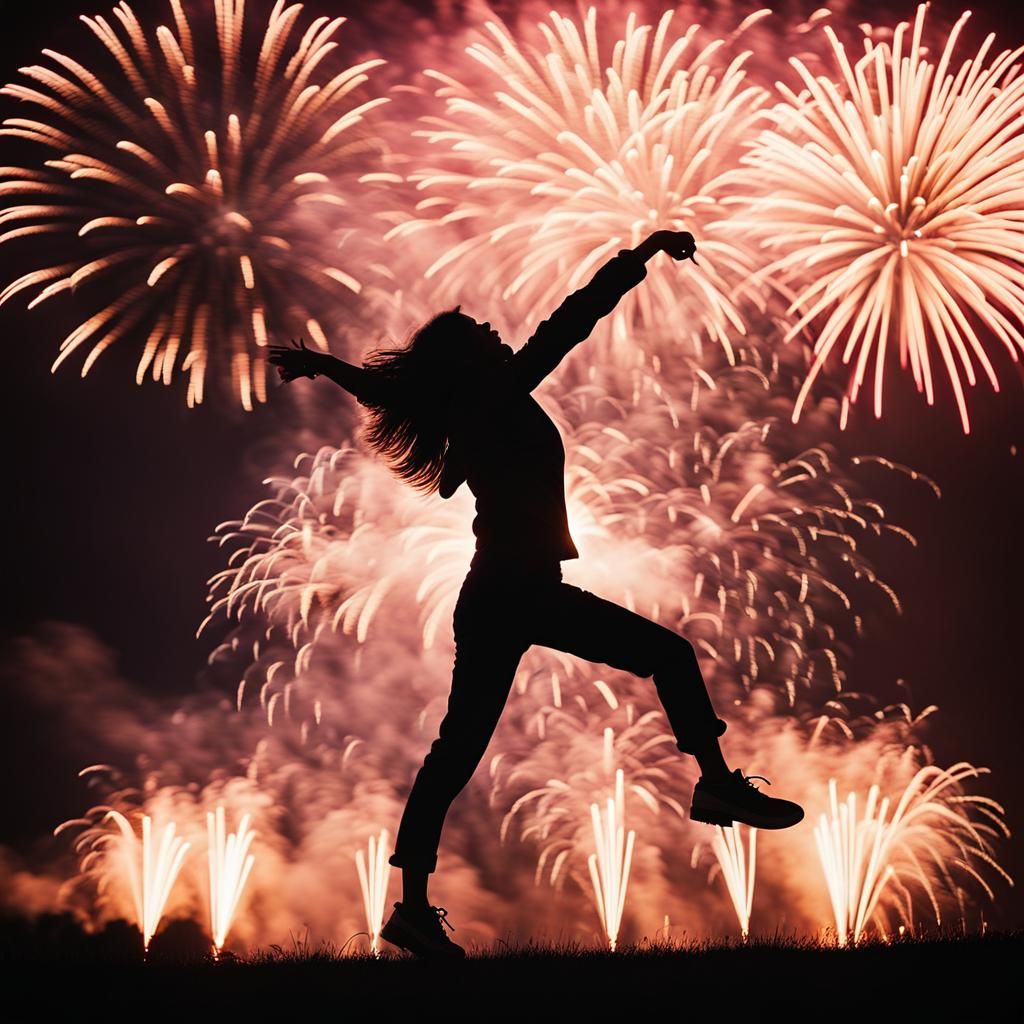 Fireworks dance - AI Generated Artwork - NightCafe Creator