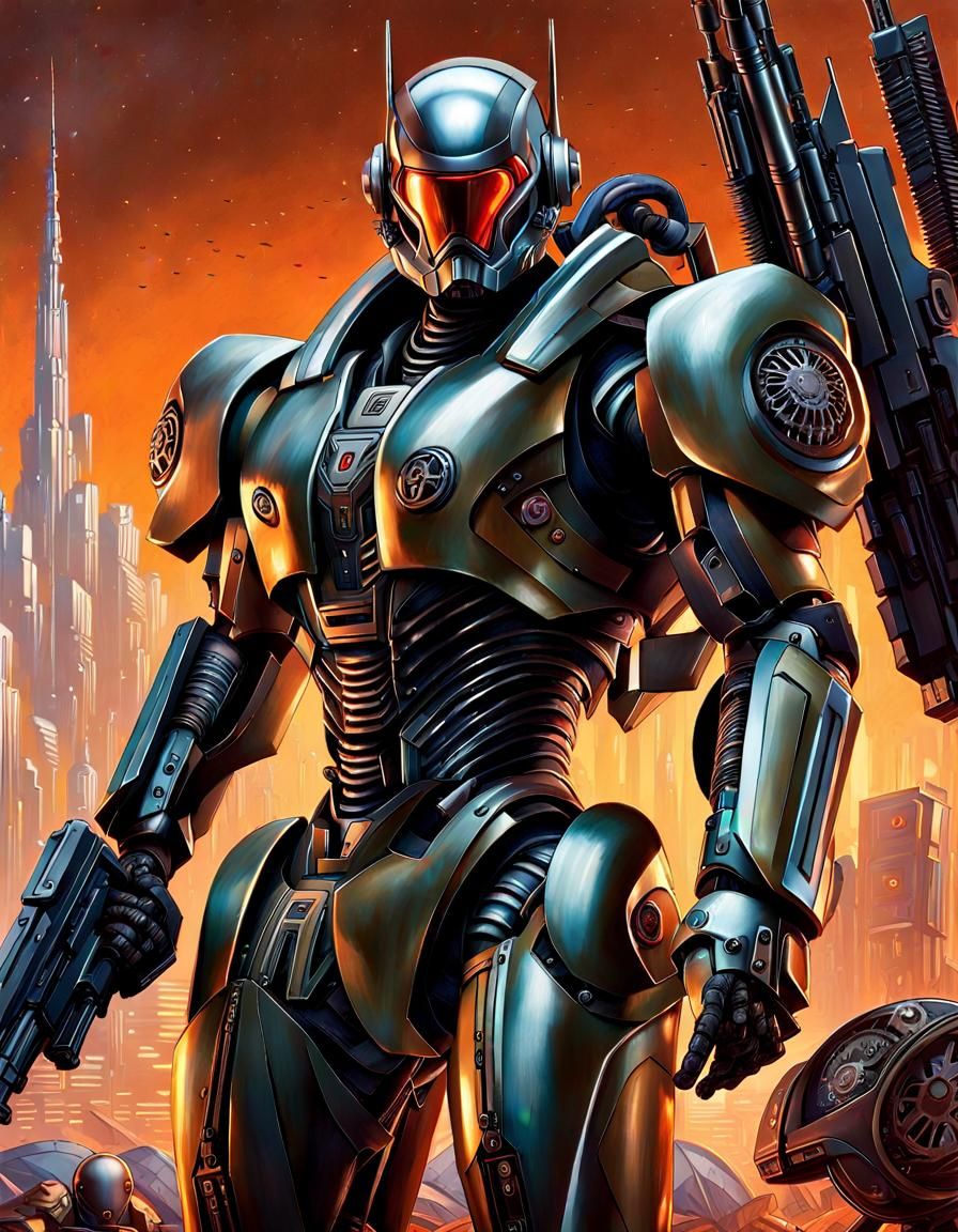 Mobile Infantry Support Mechanoid (Armed) - AI Generated Artwork ...