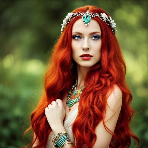 The ginger princess - AI Generated Artwork - NightCafe Creator