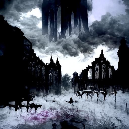 dark fantasy gothic art Hellscape - AI Generated Artwork - NightCafe Creator