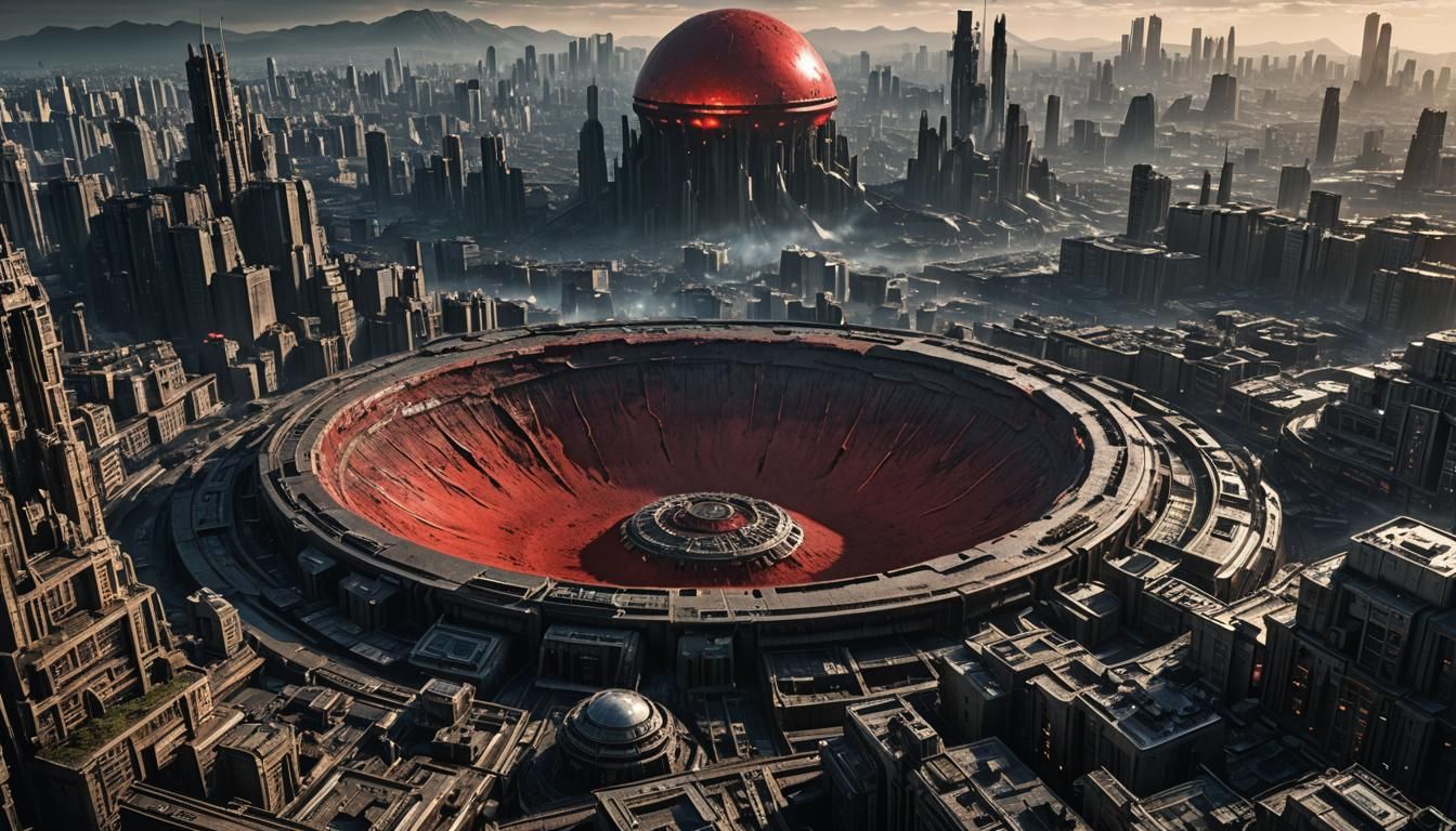 Alien Mega City - AI Generated Artwork - NightCafe Creator