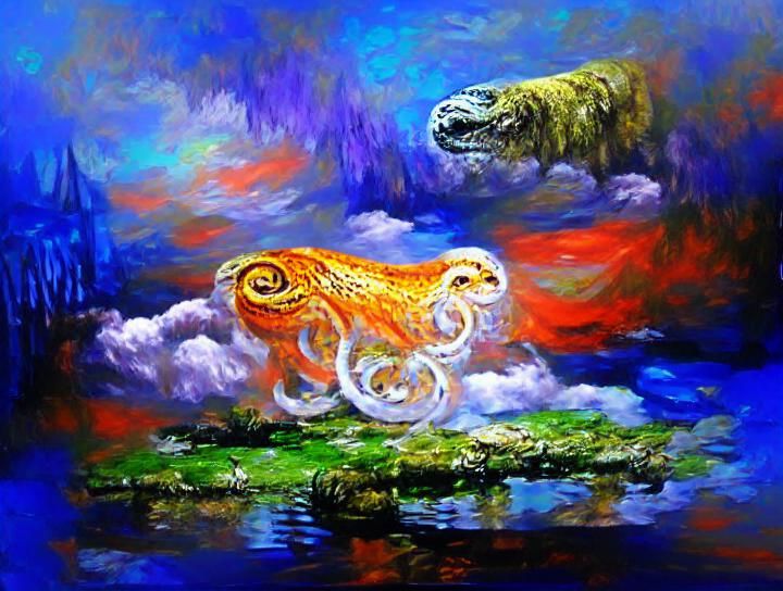 neverending story falkore Claude Monet complementary colors action ...