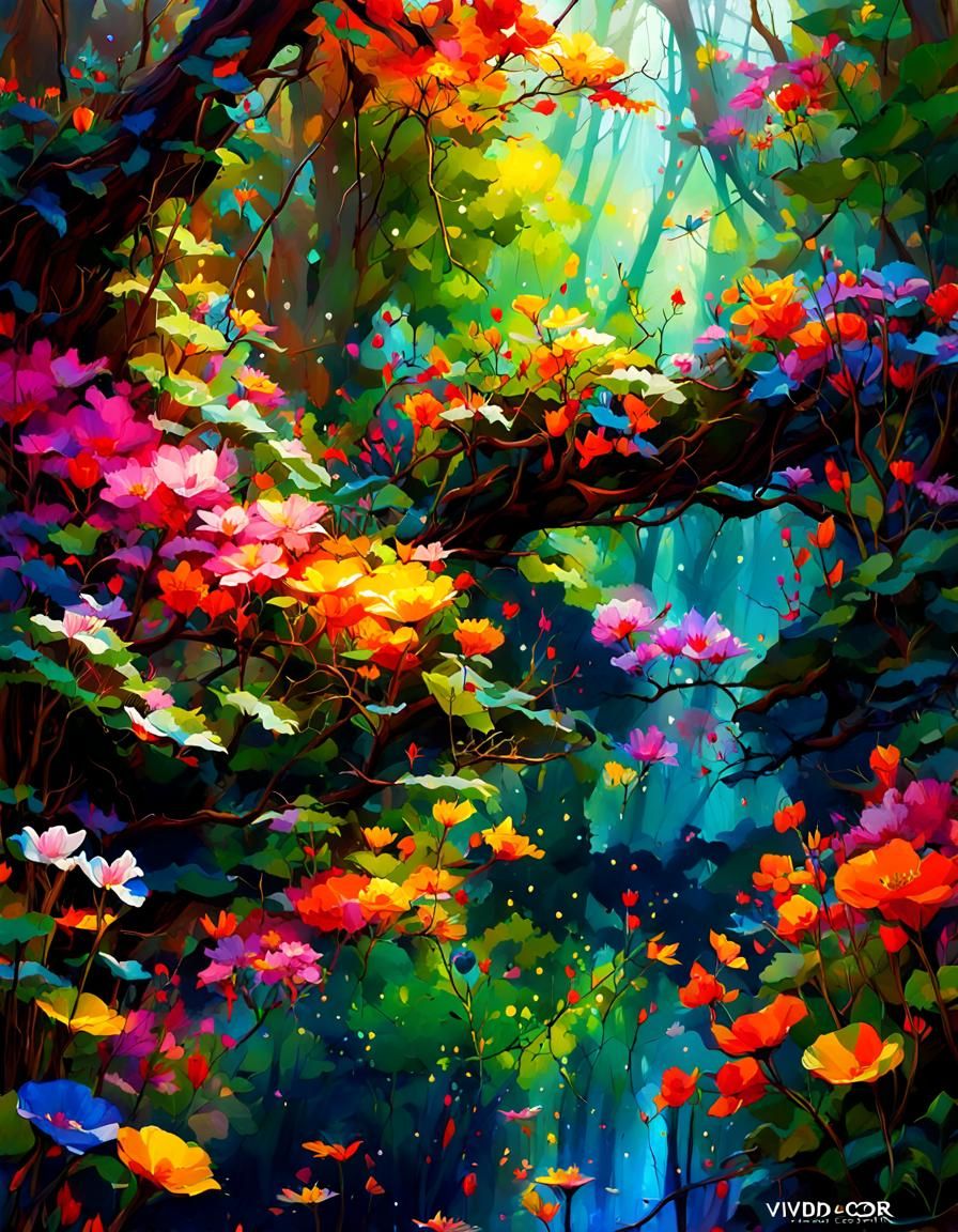 Enchanted Colours - AI Generated Artwork - NightCafe Creator