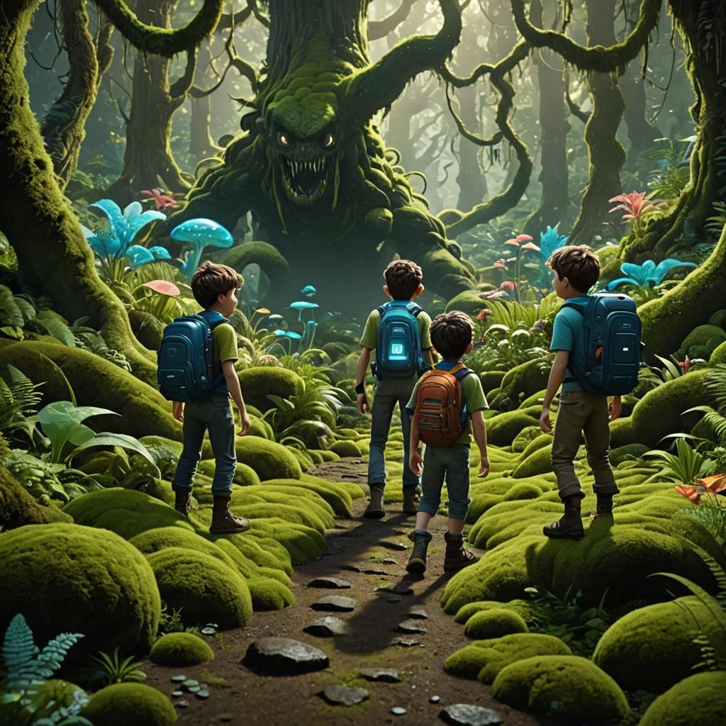 Sibling Adventure - AI Generated Artwork - NightCafe Creator